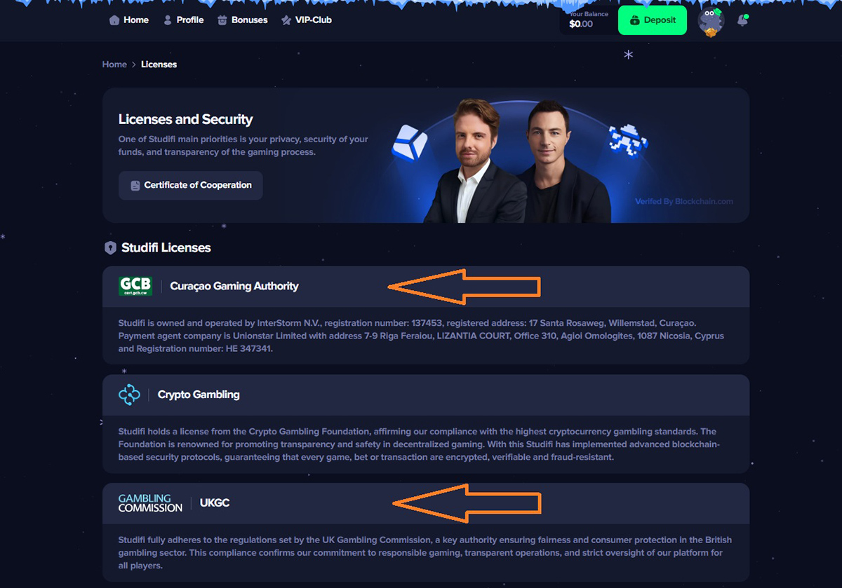 Studifi.top Casino Scam: Fake Games & Invalid License