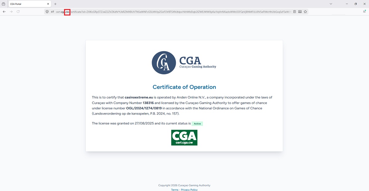 Fake Casino License Links Detected ᐈ .cw VS .tw Domains
